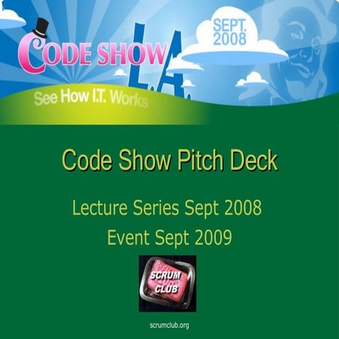 Code Show Pitch Deck | PPT
