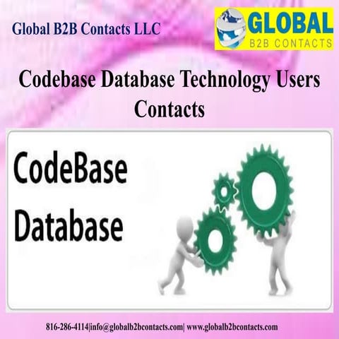 Codebase database technology users contacts | PPT