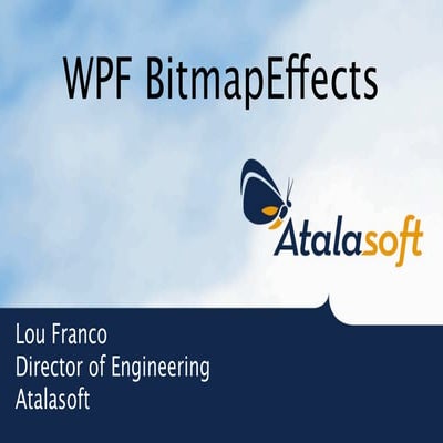 Wpf Bitmap Effects Key Computing Technology And Computing