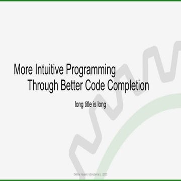 More Intuitive Programming Through Better Code Completion Ppt 9544
