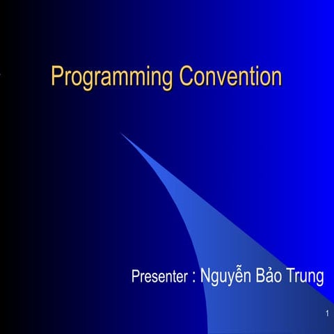 Code convention | PPT