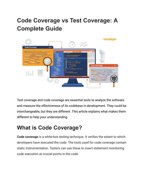 Code Coverage Vs Test Coverage A Complete Guide Pdf