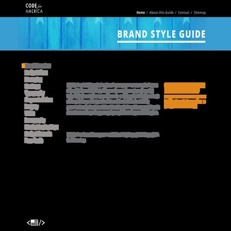 Code for America Communications Style Guide | PDF
