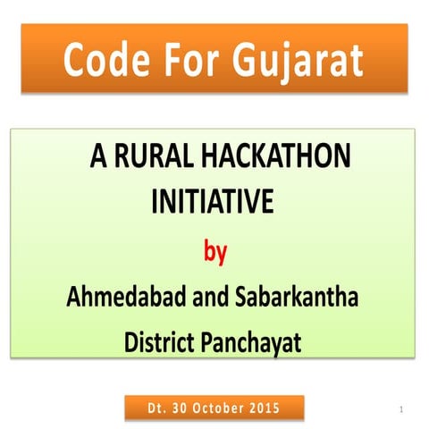 Code for Gujarat | PPTX | Technology & Computing