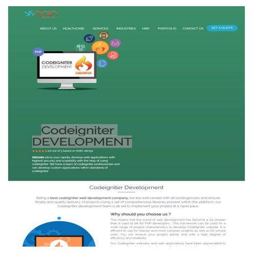 codeigniter development Comapny in USA | PDF