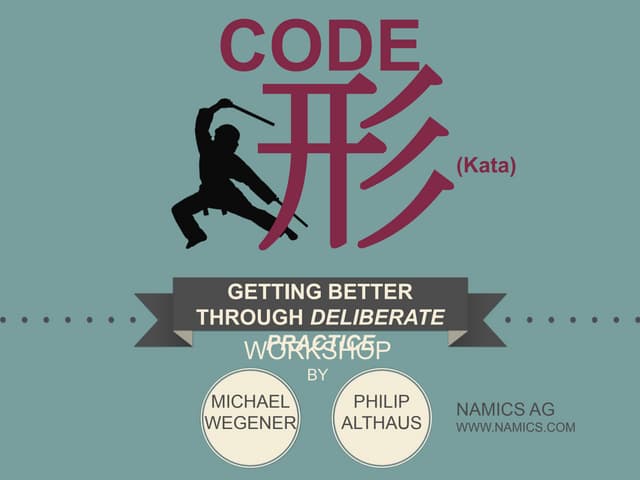 Code Kata Workshop Improve Your Skills Through Deliberate Practice Ppt