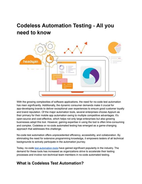 Codeless Automation Testing All You Need To Know Pdf