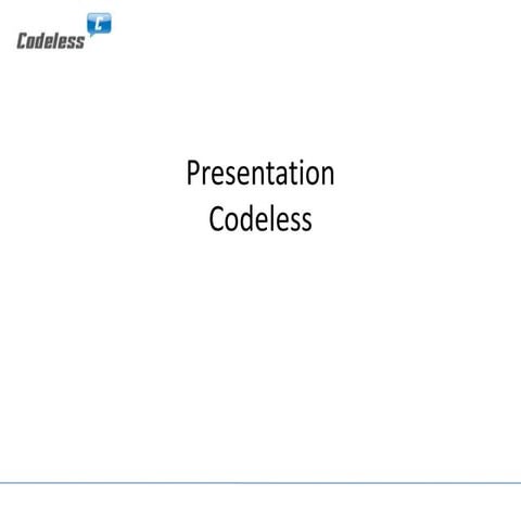 Codeless Presentation | PPTX