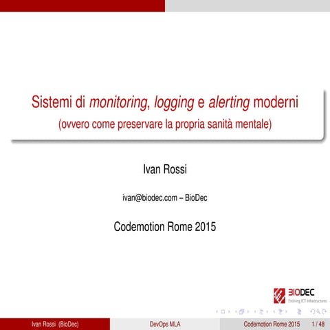 - Codemotion Rome 2015 | PPT