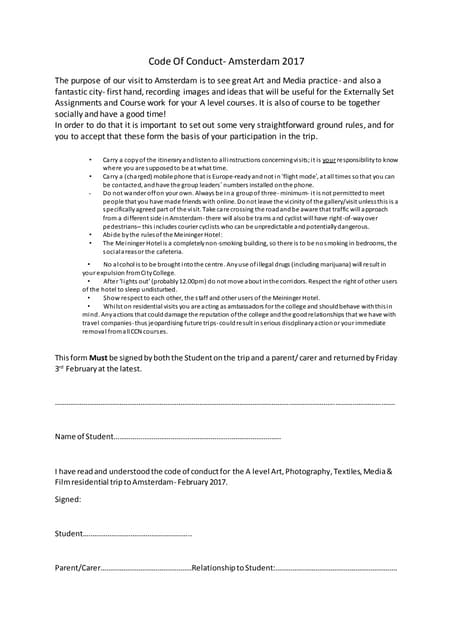 Full code of conduct 2020 | PDF