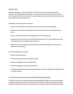 Code of professional ethics by Chris Wesley | PDF