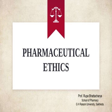 Pharmaceutical Code of ethics | PPTX