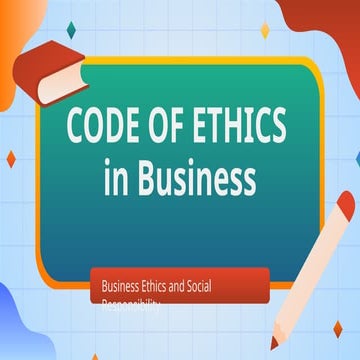 Codes of ethics | PPTX