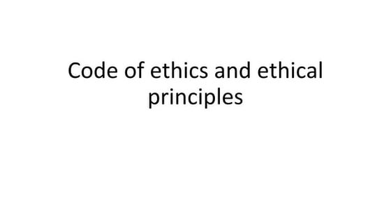 Ethics in nursing | PPSX