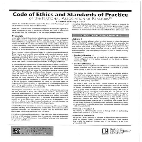 Code of ethics 2013 (2013 08 10 13_31_03 utc) | PDF