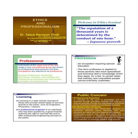 Ethics & Professionalism | PDF | Careers