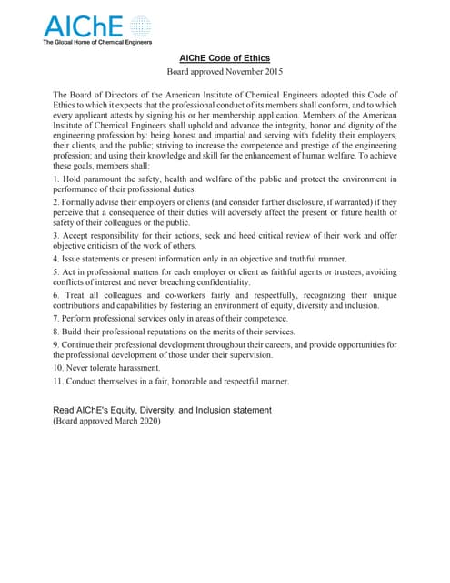 IMechE Code of Conduct.pdf | Business | Business and Finance