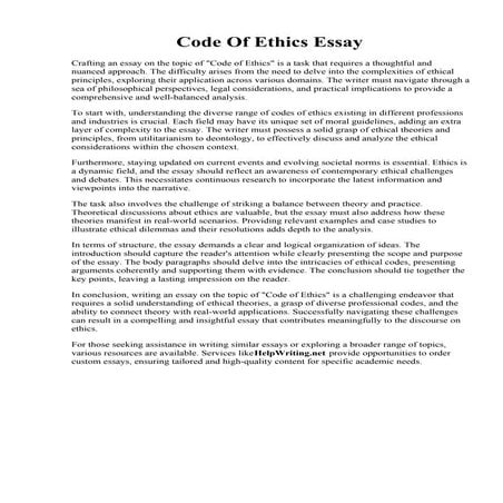Code Of Ethics Essay.pdf