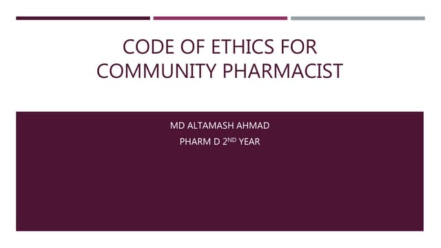 Community pharmacy-Definition ,scope and Roles and responsibilities of community pharmacist of ...