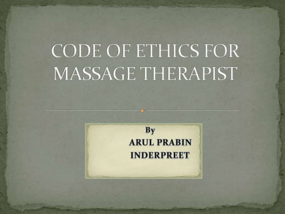 Code of ethics for occupational therapists | PPT