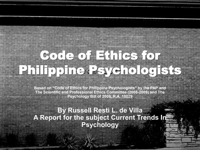 Bps code of ethics | PDF