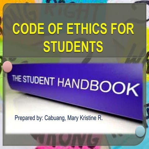 Code of ethics for students | PPT