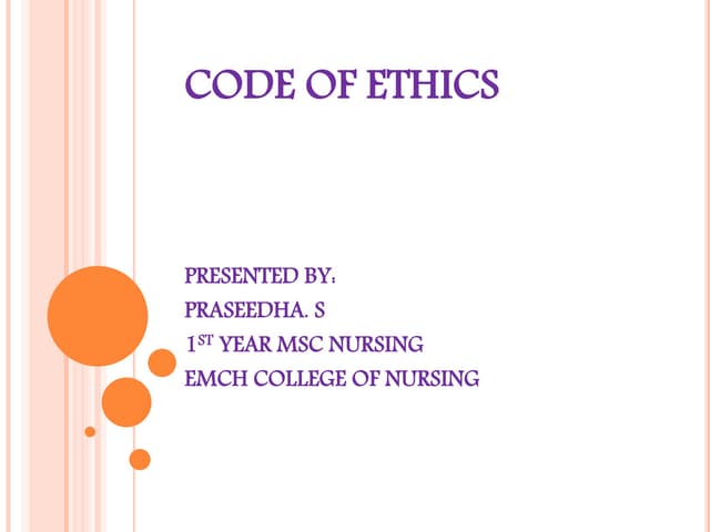 Bps code of ethics | PDF