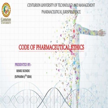 Code of Pharmaceutical Ethics | PPTX