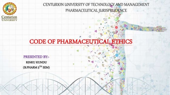 Code of Pharmaceutical Ethics | PPTX
