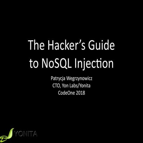 The Hacker S Guide To Nosql Injection Ppt