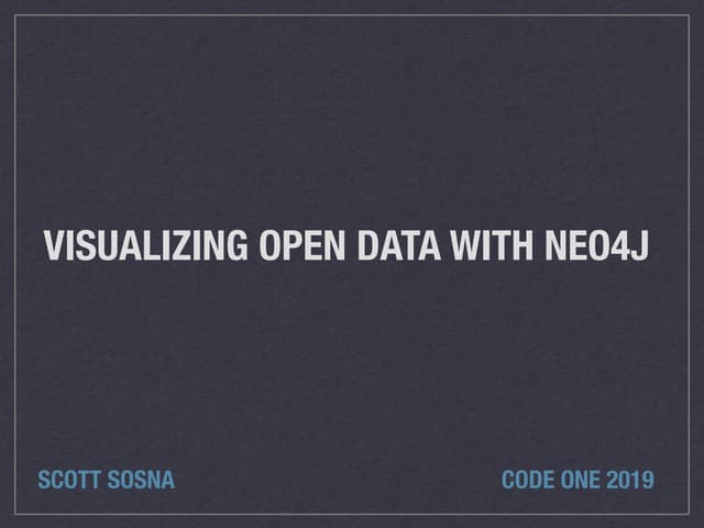 Visualizing Open Data With Neo4j Ppt 0526
