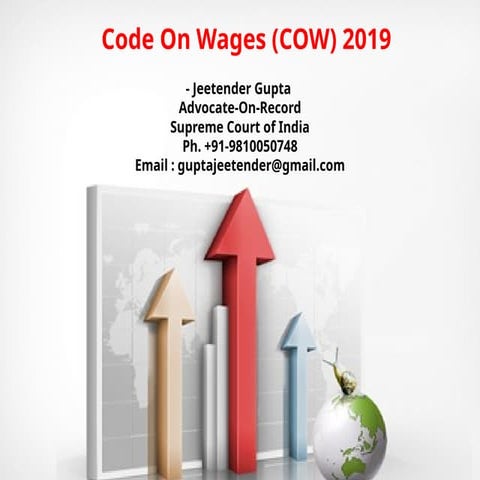 Presentation on Code of Wages Act 2019 by Jeetender Gupta (Advocate on ...