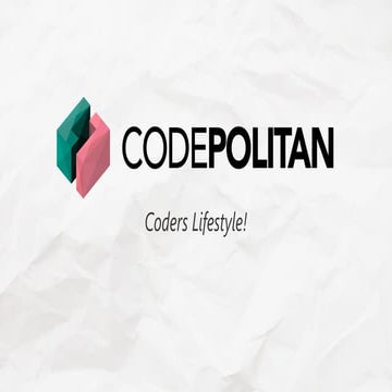 Codepolitan profile 2016 | PPT