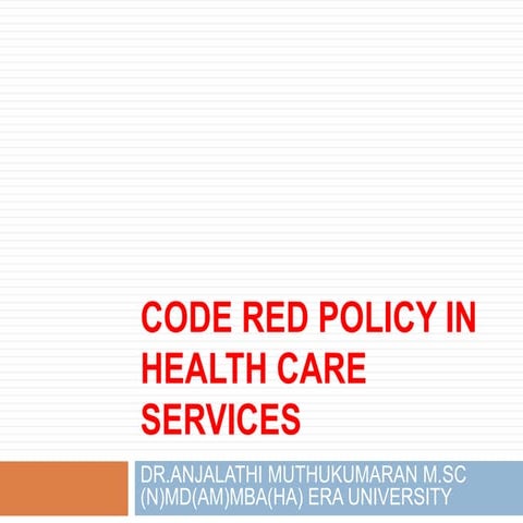 Hospital Emergency codes | PPTX