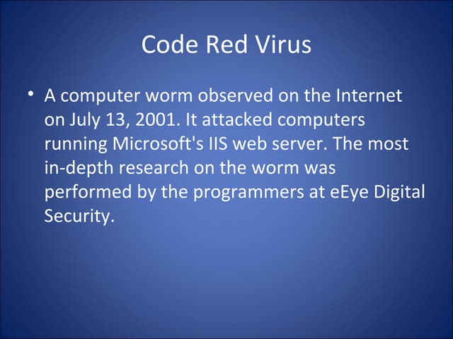 Code Red Worm