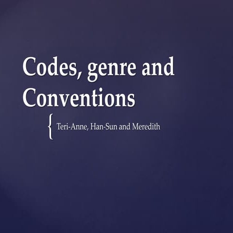 Codes and Conventions | PPTX