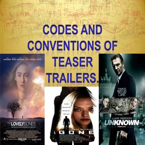 Codes and cnventions of movie posters | PPTX