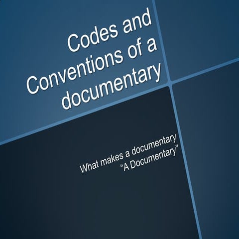 Codes and conventions | PPTX