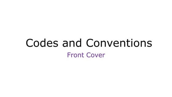 Codes and conventions of a magazine contents page | PPT