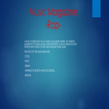 Hip hop magazine analysis | DOCX