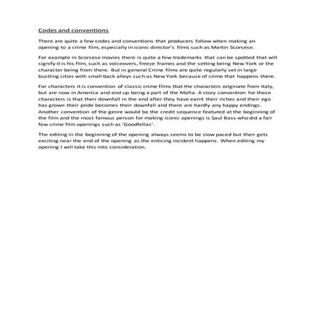 Codes and conventions | DOCX