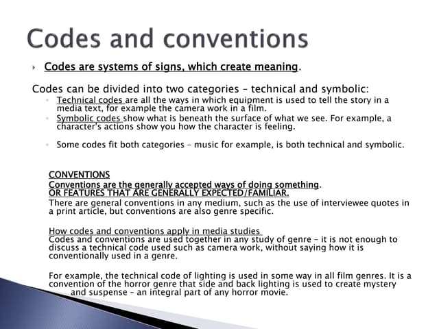 Codes and conventions of sci fi | PPTX