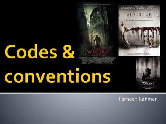 Horror conventions | PDF