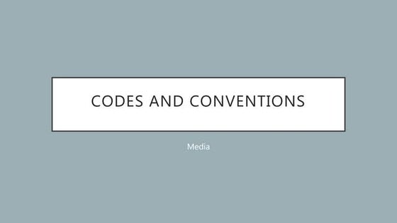 codes and convention of media.pptx | Web Design and HTML | Internet