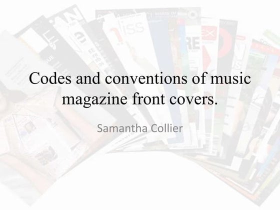 Media Language Lesson 7 - written codes - magazines | PPT