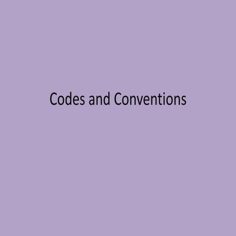 Sitcom codes and conventions | PPT