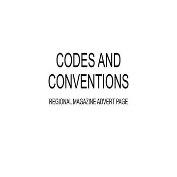 Codes & Conventions - Billboards | PPTX
