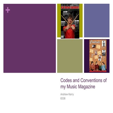 Codes and conventions for music magazine review | PPTX