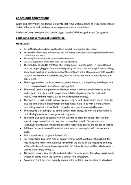 Magazine conventions and_terminology | PPT