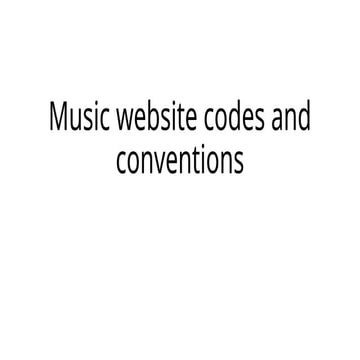 codes and conventions music magazine.pptx